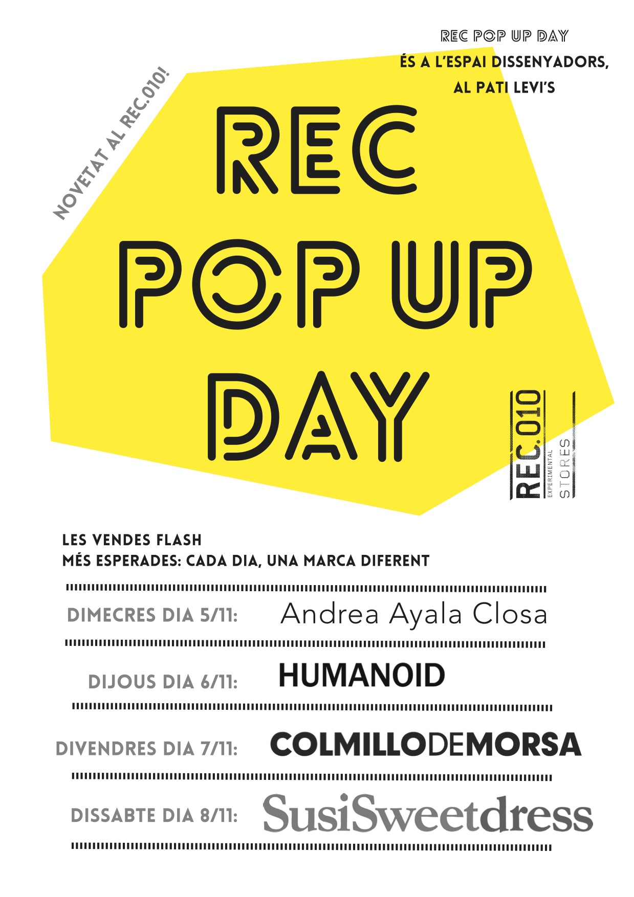 Avui, al Rec Pop Up Day… HUMANOID! - REC.0 Experimental Stores